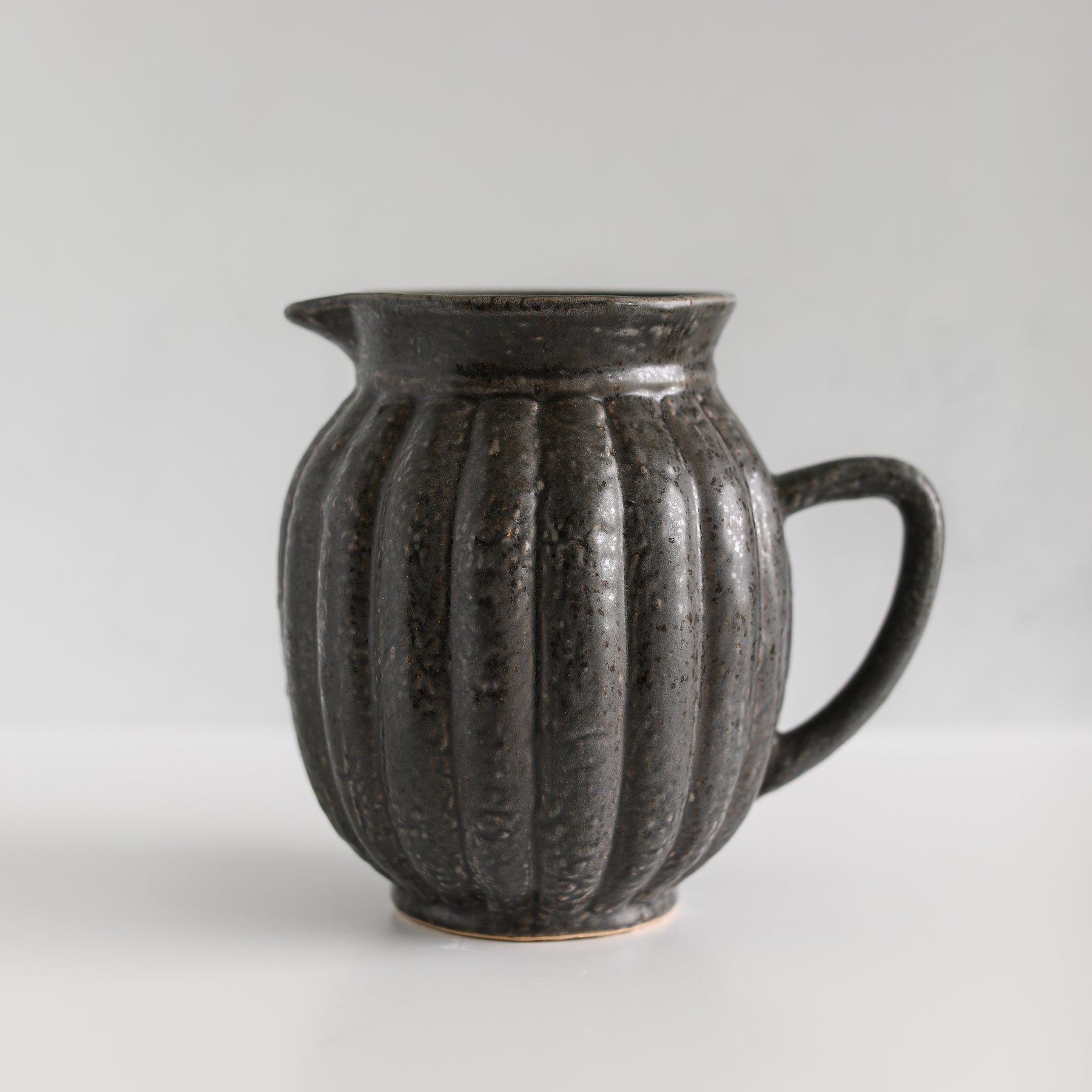 Black Stoneware Pitcher – Grow + Gather