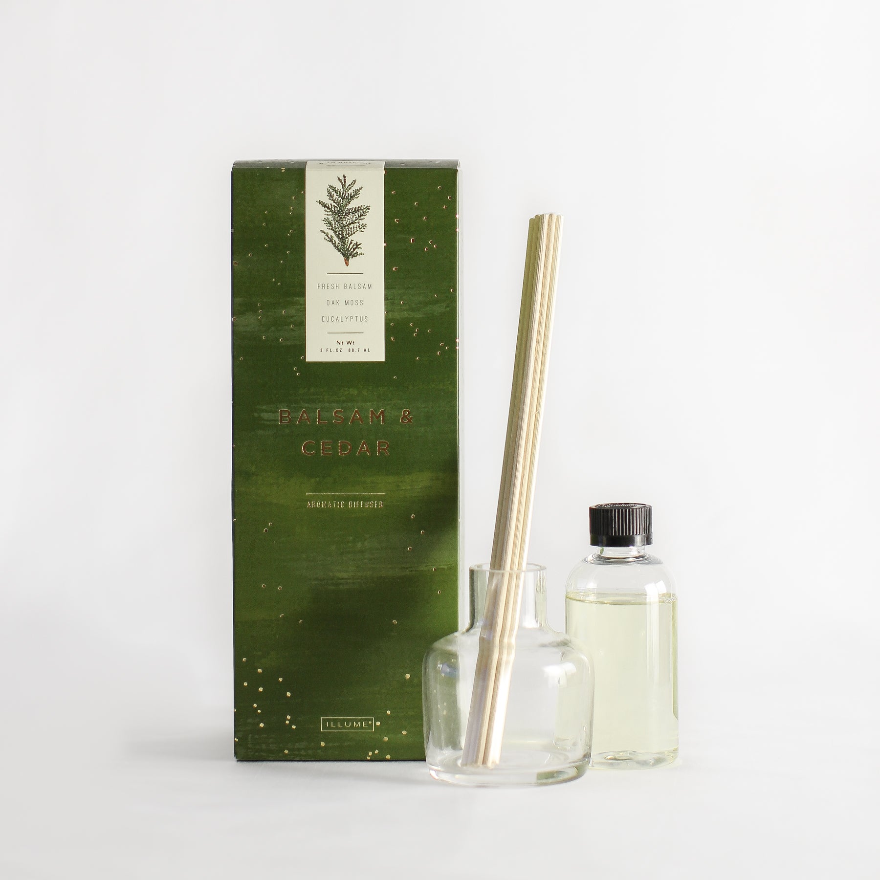 Balsam and Cedar 3 oz Reed Diffuser – Grow + Gather