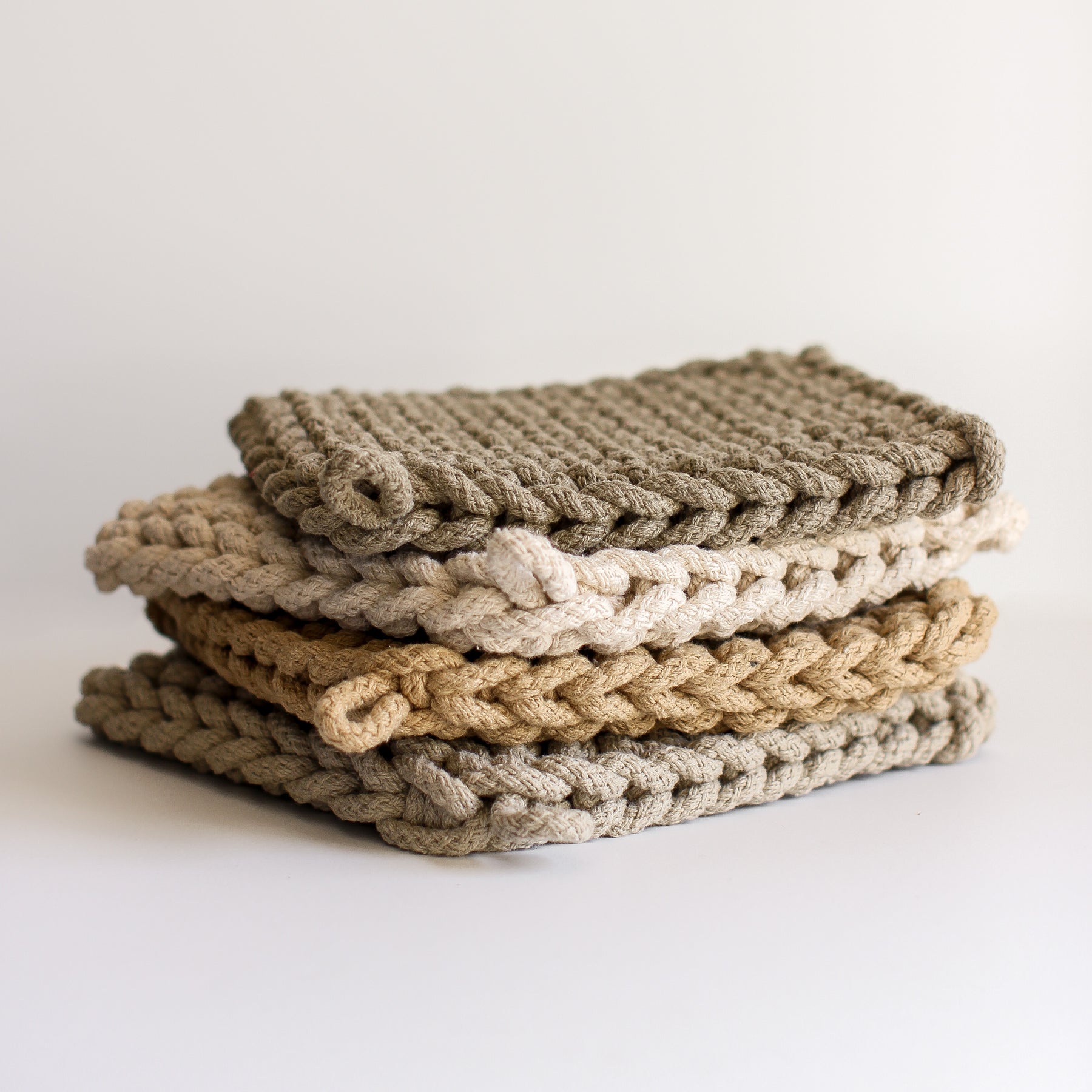 Square Cotton Crocheted Pot Holder – Grow + Gather