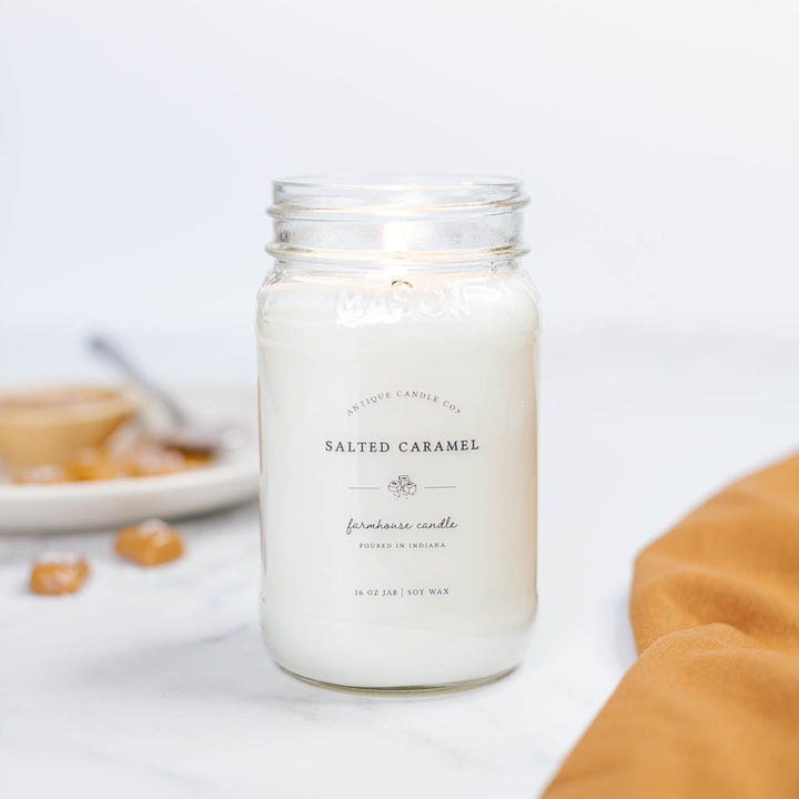 Salted Caramel Candle – Grow + Gather